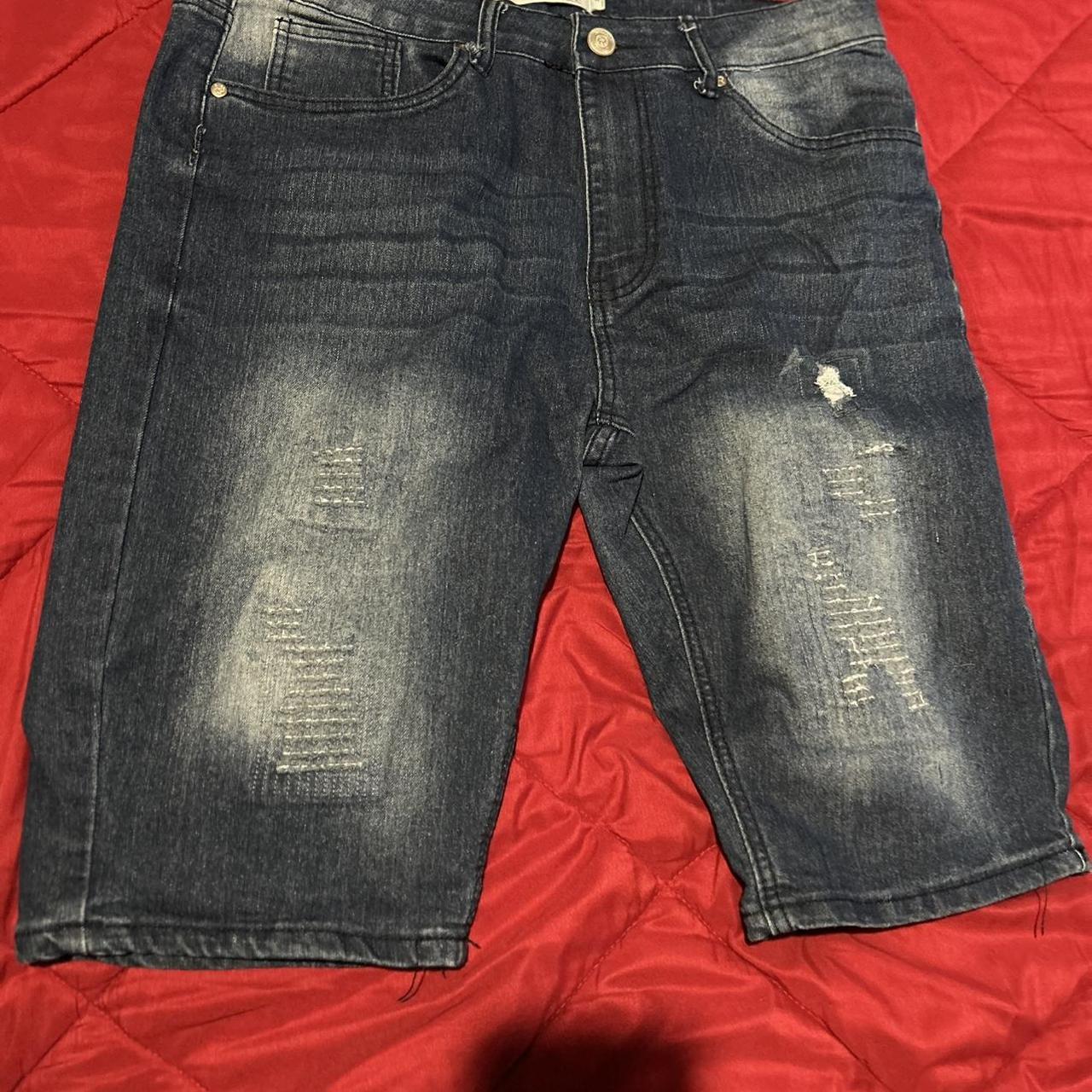 Refinery republic baggy distressed Jean shorts Size... - Depop