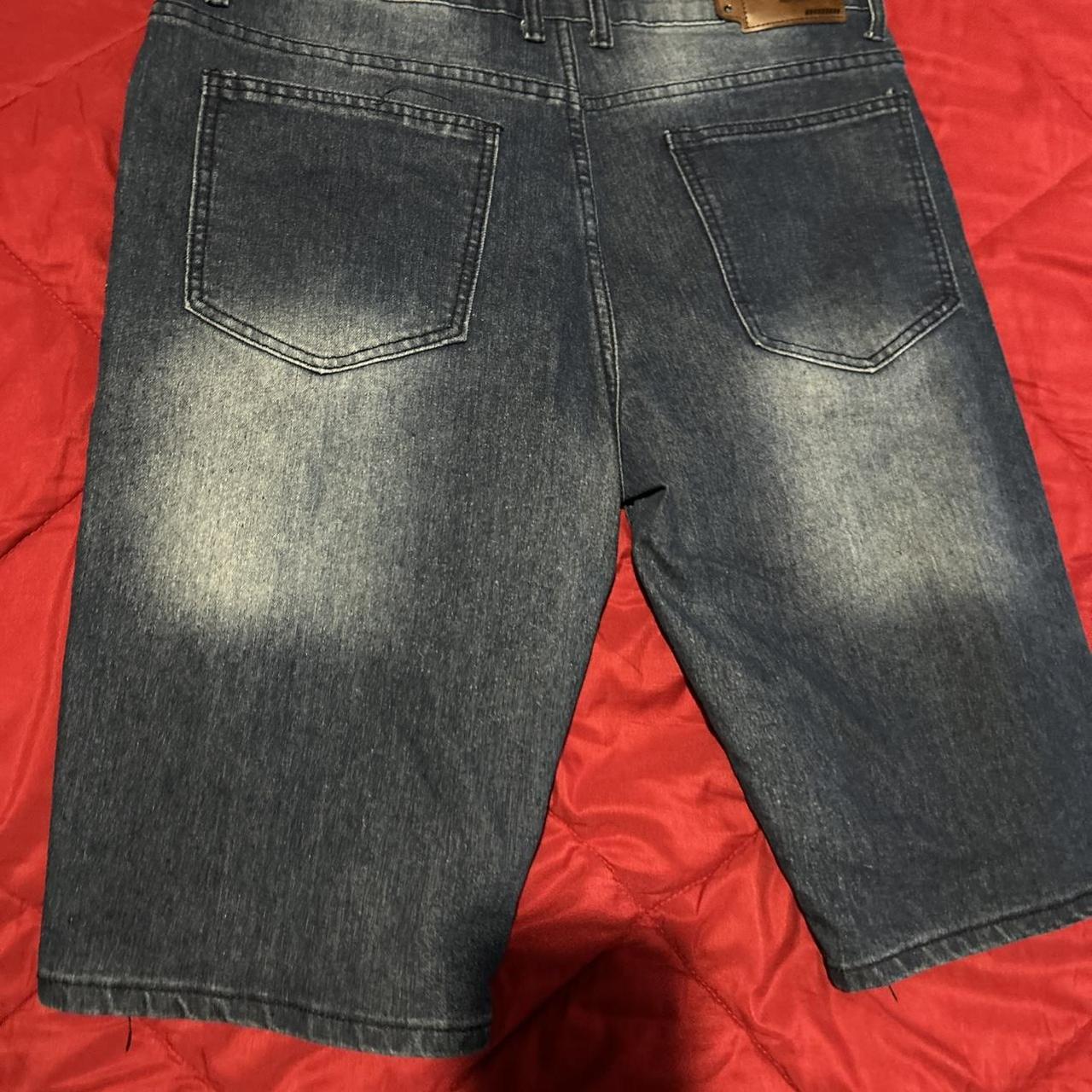 Refinery republic baggy distressed Jean shorts Size... - Depop