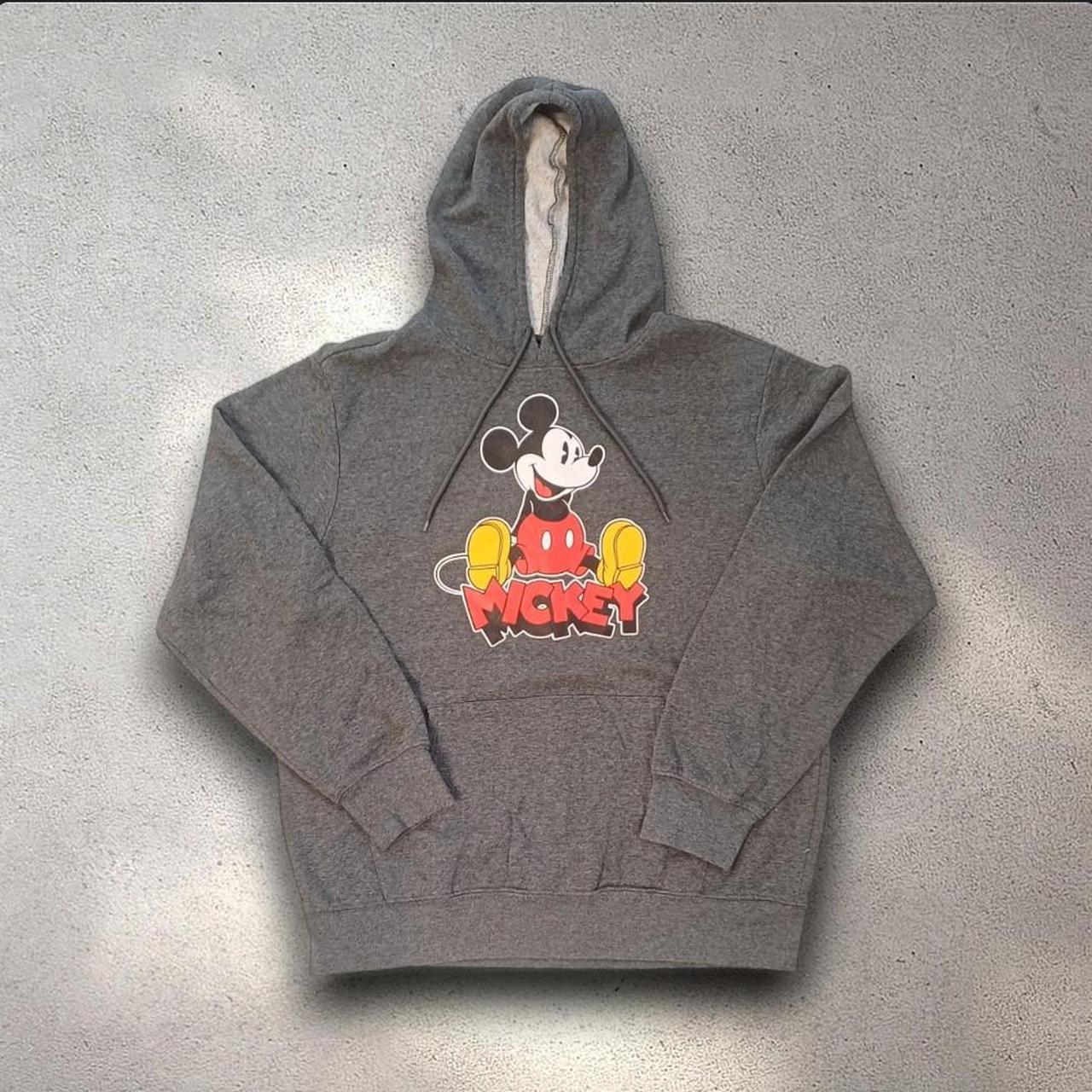 Disney Mickey Mouse Grey Graphic Hoodie Graphic is... | Depop
