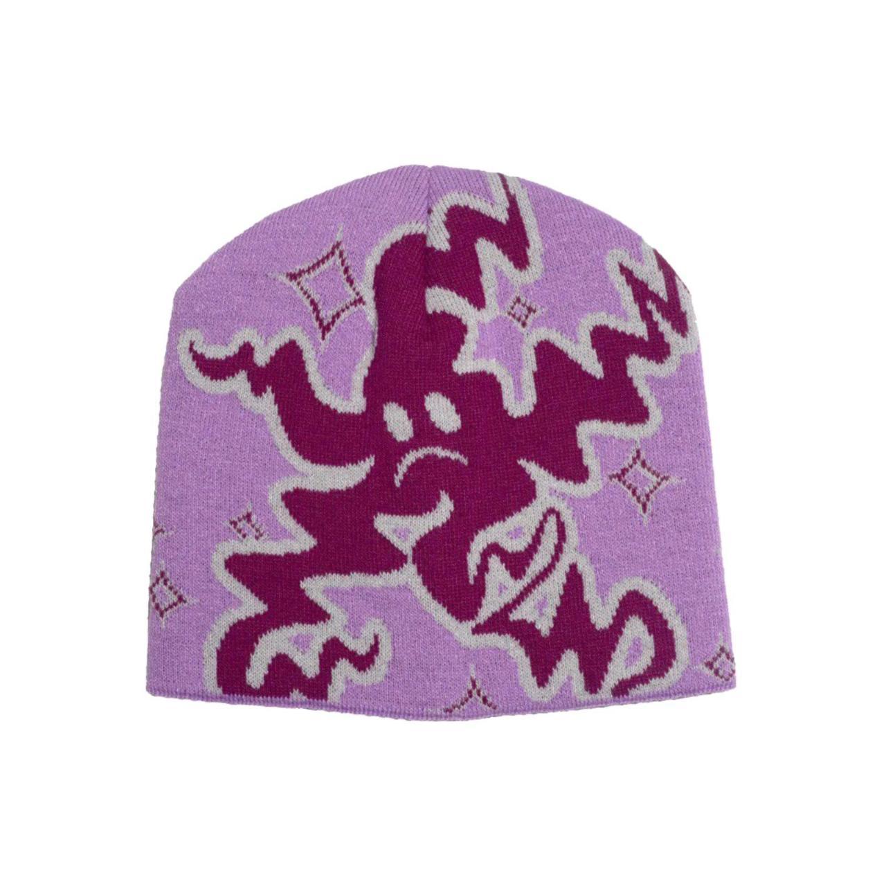 Sad Face Beanie knitted beanie Dm the colour you... - Depop