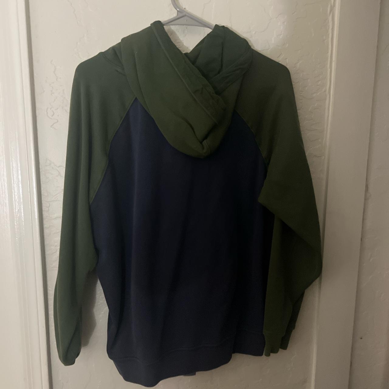 Large Fabletics Green and Blue Sweatshirt - Depop