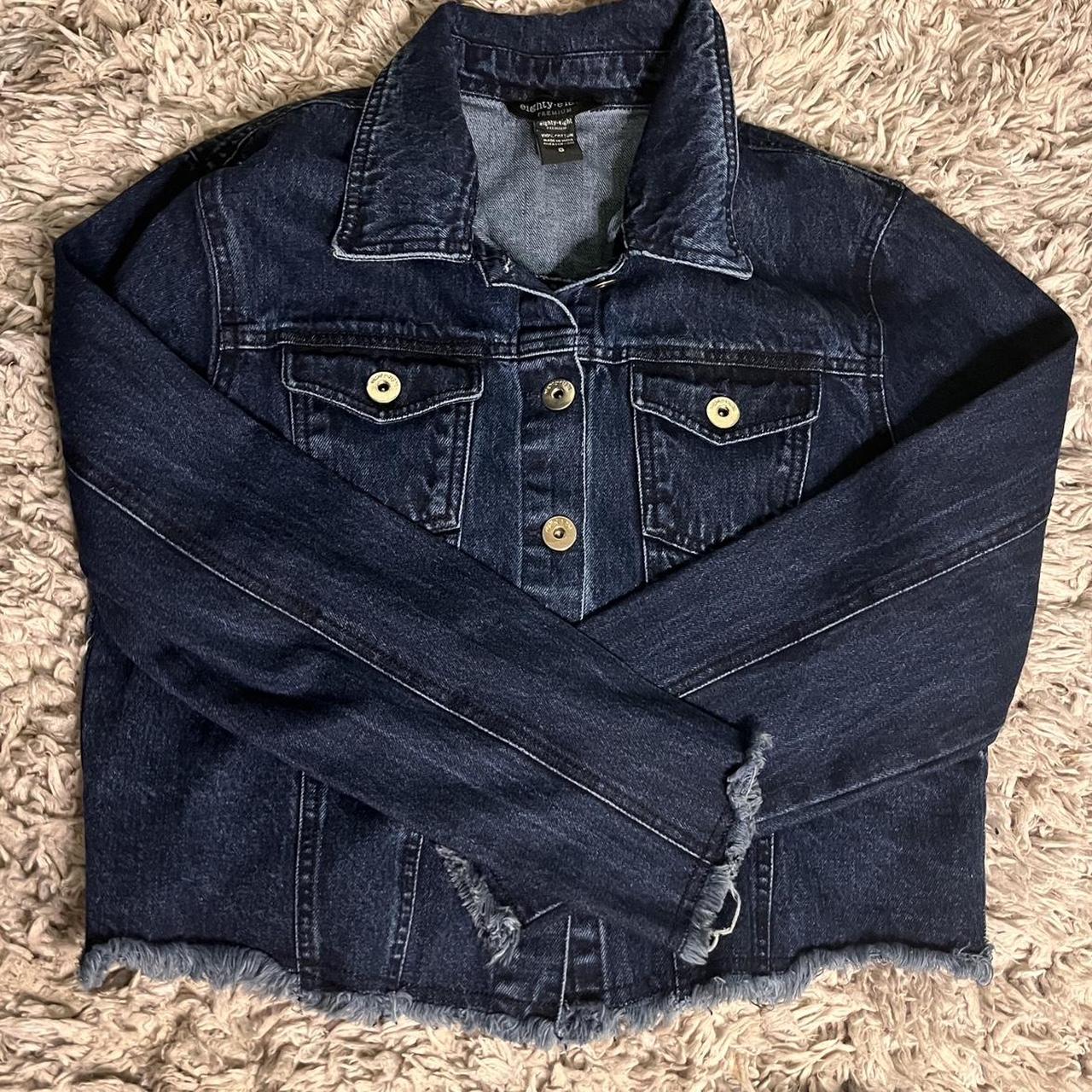 Eighty-premium jean jacket Size:Small 100% cotton - Depop
