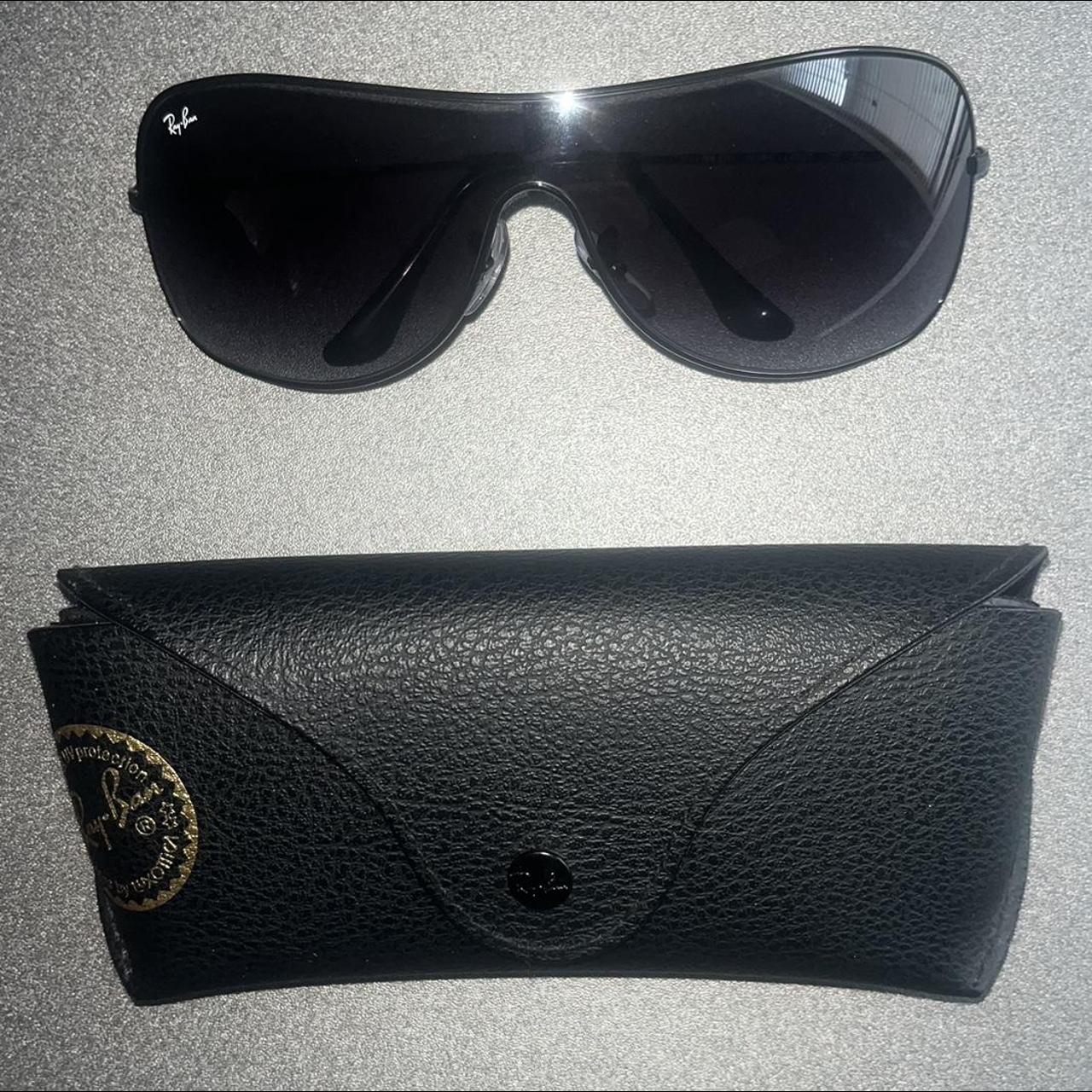 Ray-Ban RB3211 Highstreet Shield Aviator Style Black... - Depop