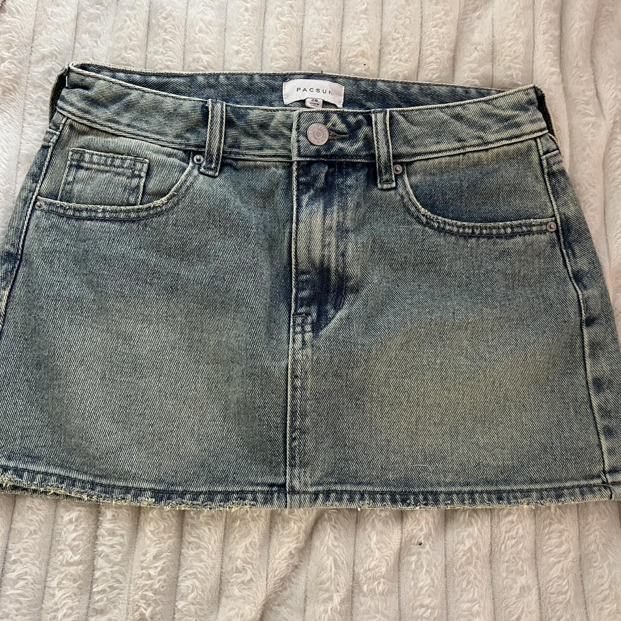 pacsun jean skirt | Depop