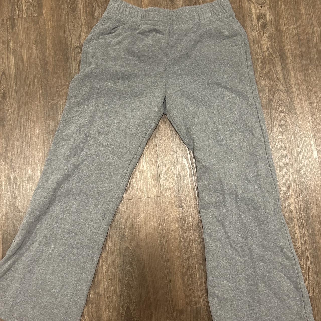 wild fable target grey flare sweatpants size large... - Depop