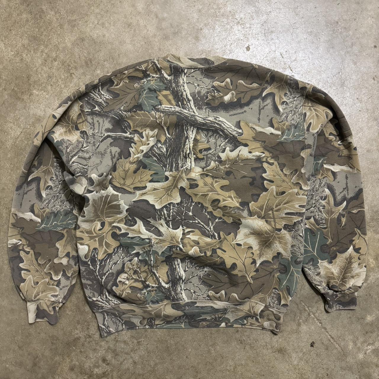 Vintage 90’s Realtree Advantage Camo Crewneck... - Depop