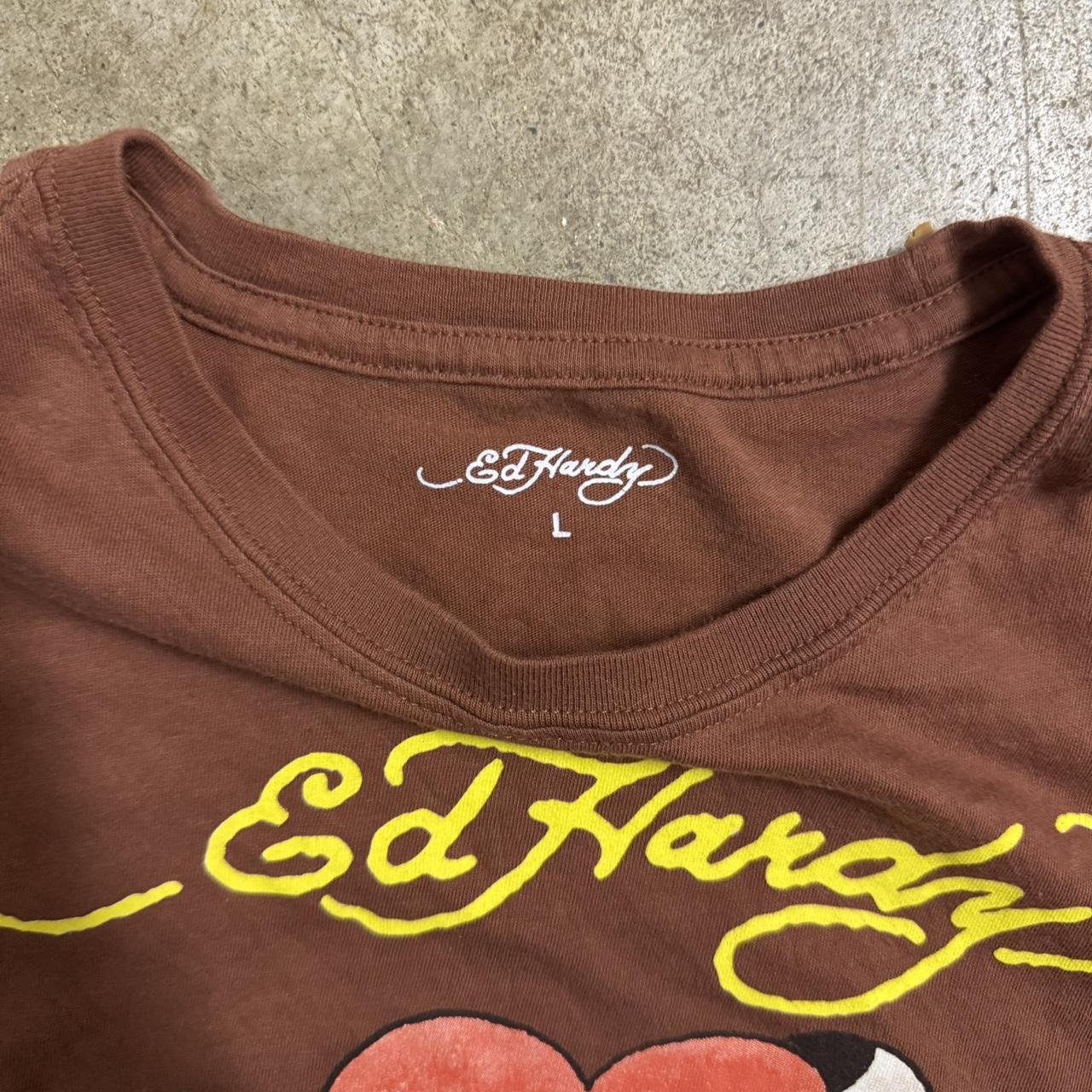 Ed Hardy Baby T Size S / front and back hits / no... | Depop