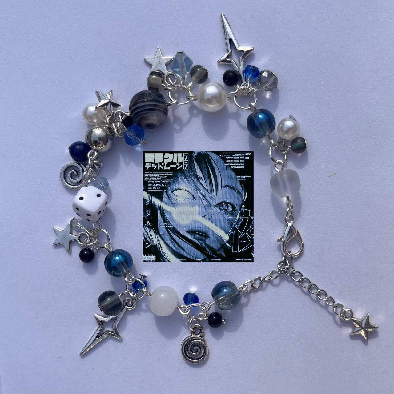 cybercore chrome universe charm bracelet - 2... | Depop