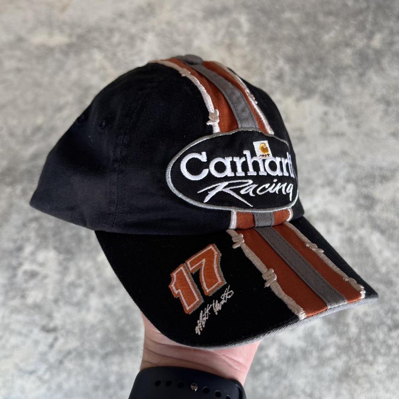 Super sick vintage Carhartt racing hat in black and... - Depop