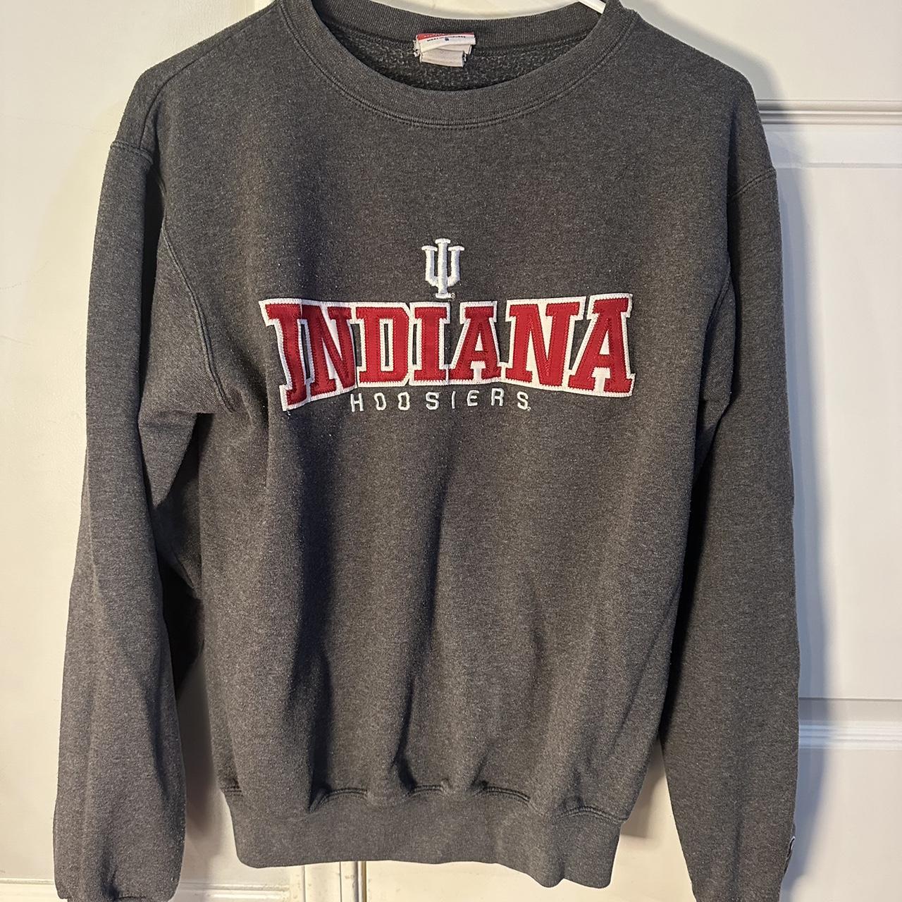 Grey Champion Indiana Hoosiers crewneck sweatshirt... - Depop