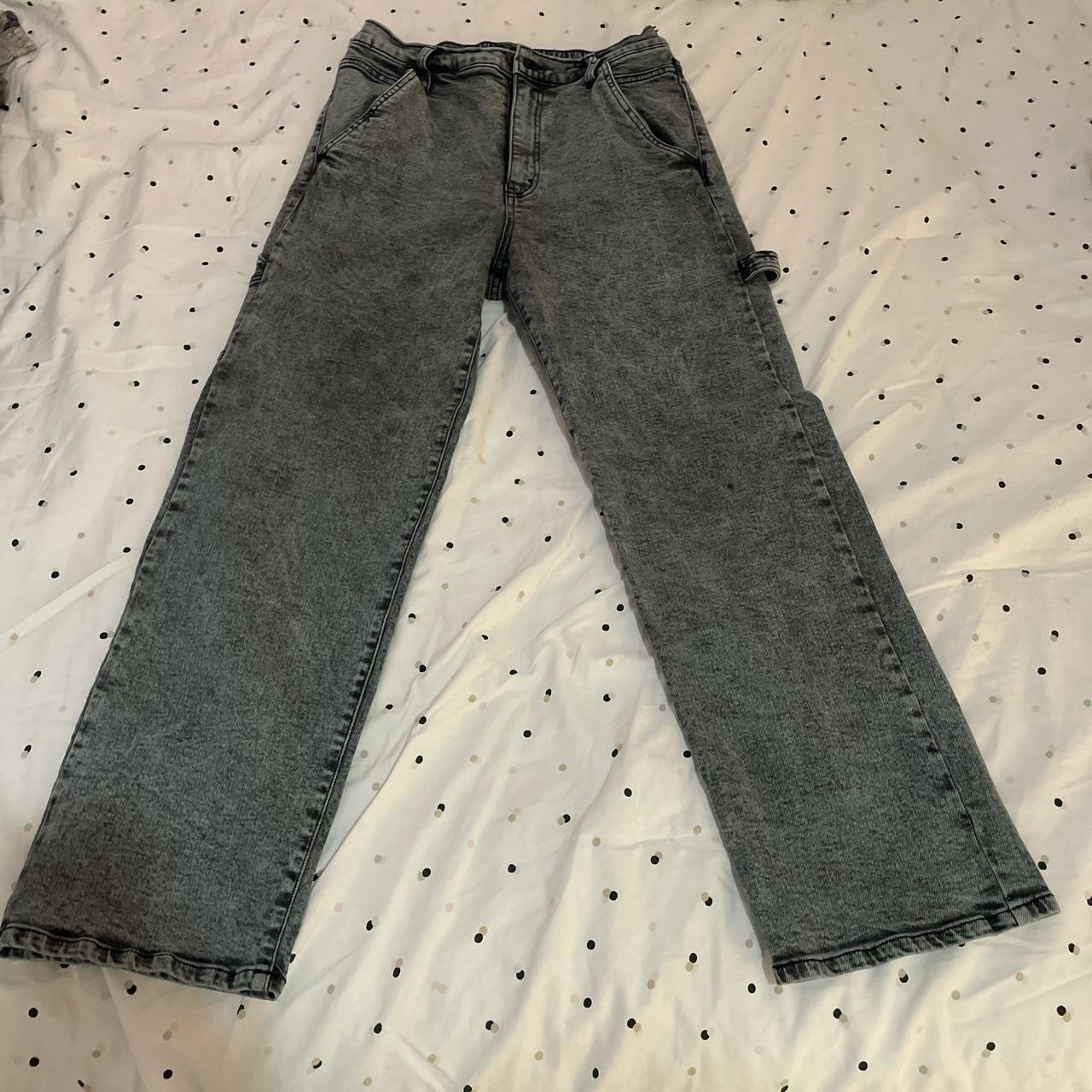 Cool green acid wash pants. Unique hardly worn and... - Depop