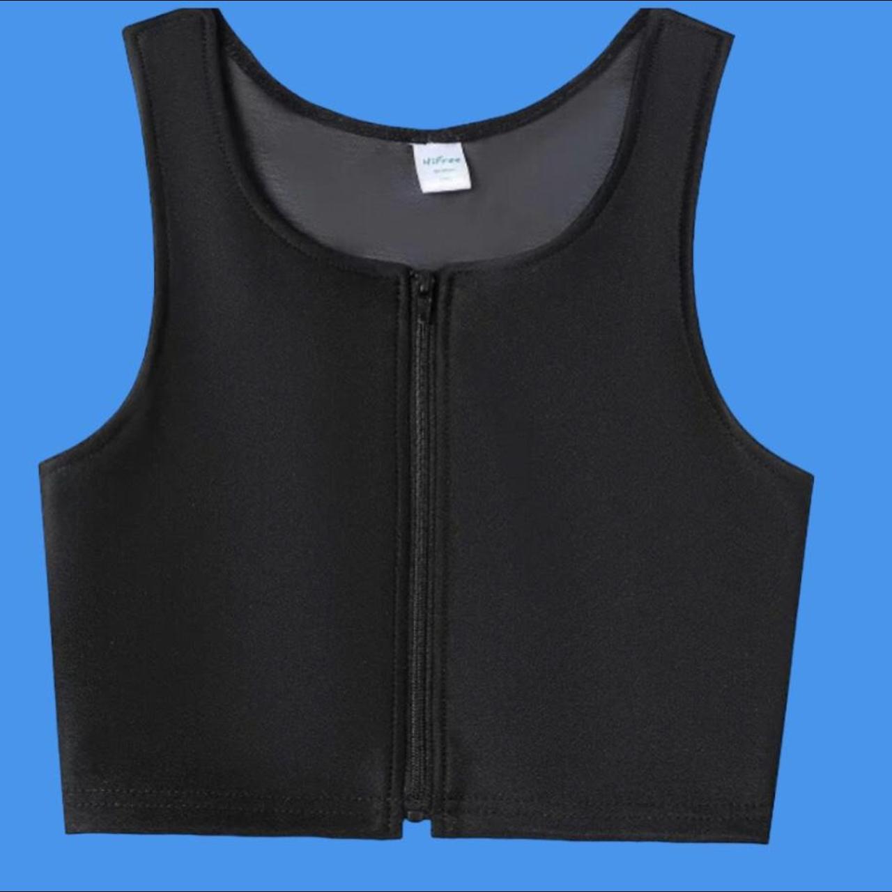 Zip up chest binder 🏳️‍⚧️🏳️‍🌈 High-Compression Chest... - Depop