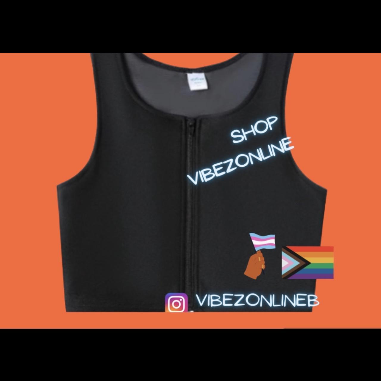 Zip up chest binder 🏳️‍⚧️🏳️‍🌈 High-Compression Chest... - Depop