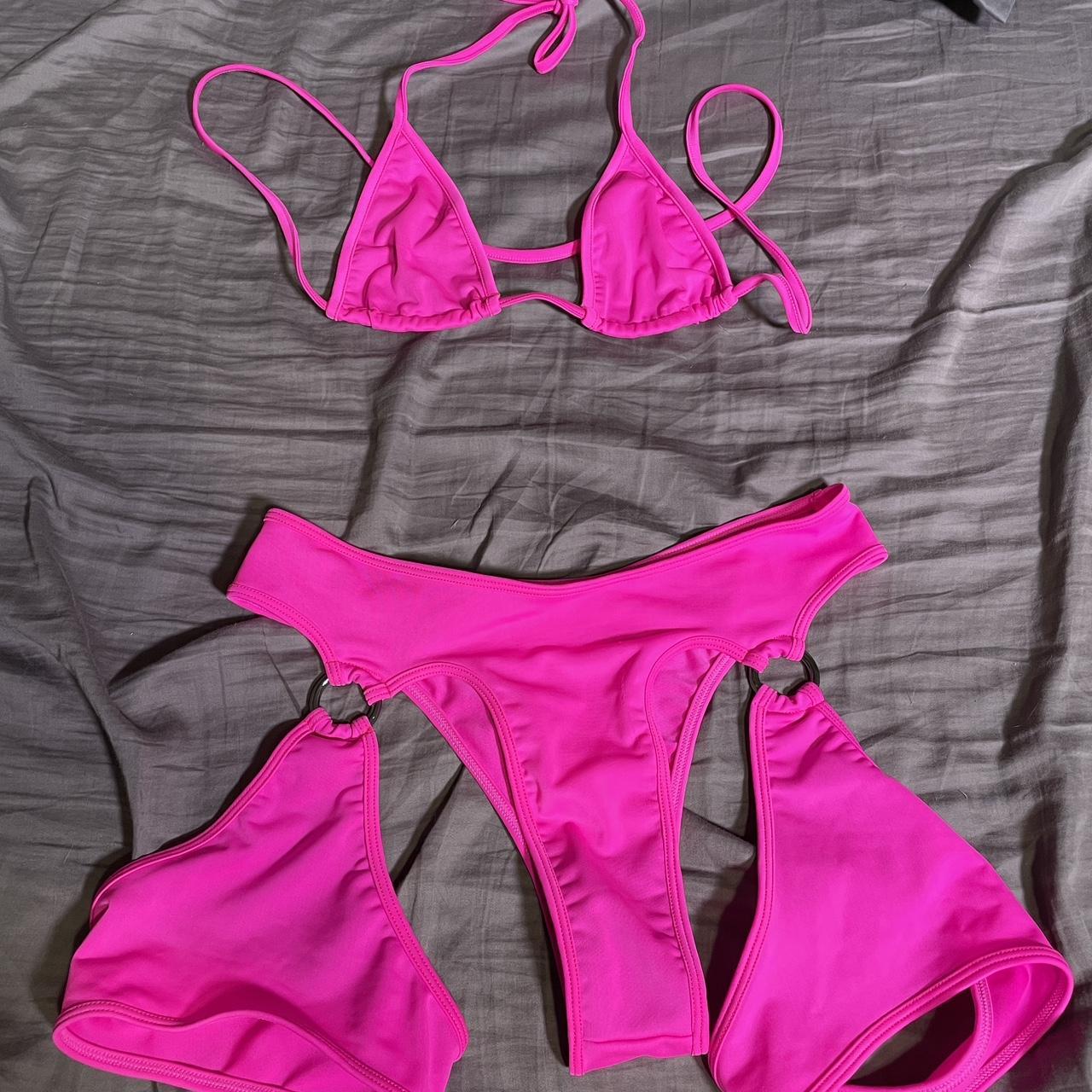 hot pink rave outfit, size S/M - Depop