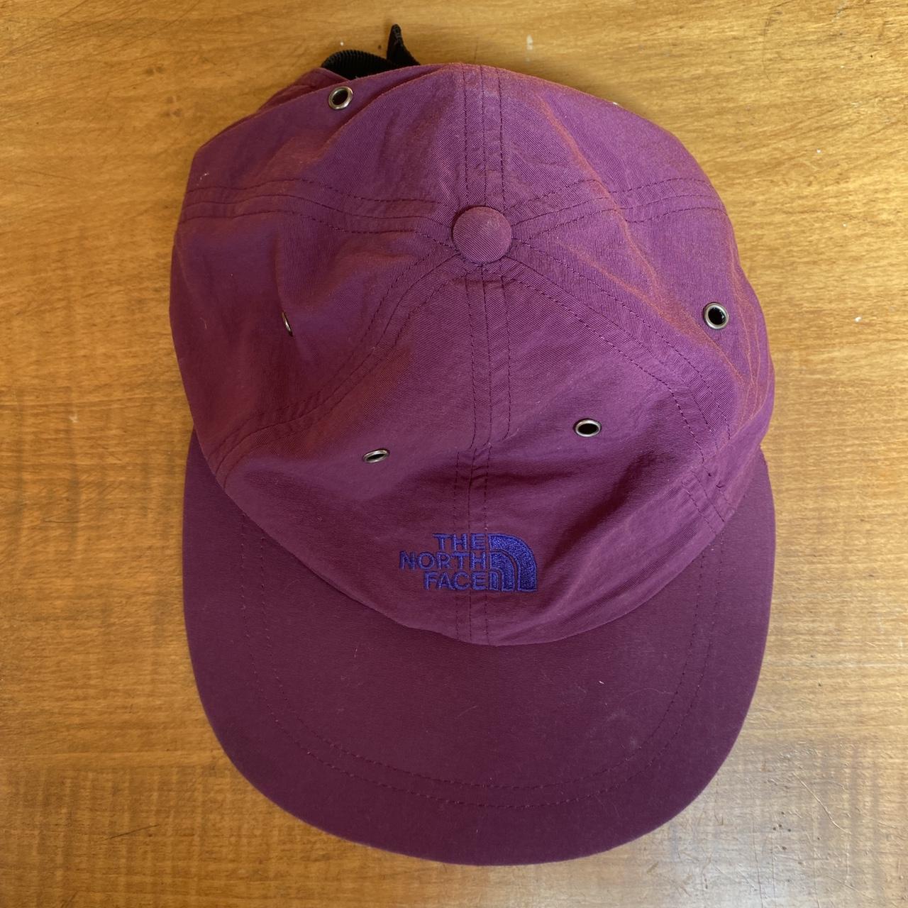 Purple North Face Panel Hat Adjustable Breathable... - Depop