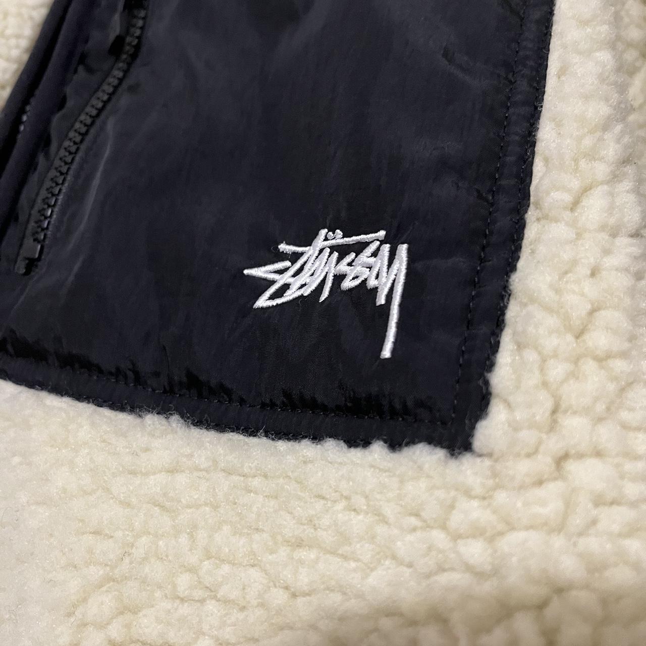 Stussy 8 Ball Sherpa Reversible Fleece. Worn only a... - Depop