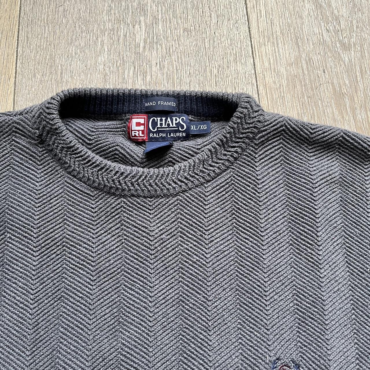 Vintage Grey Chaps Ralph Lauren Crewneck Size... - Depop