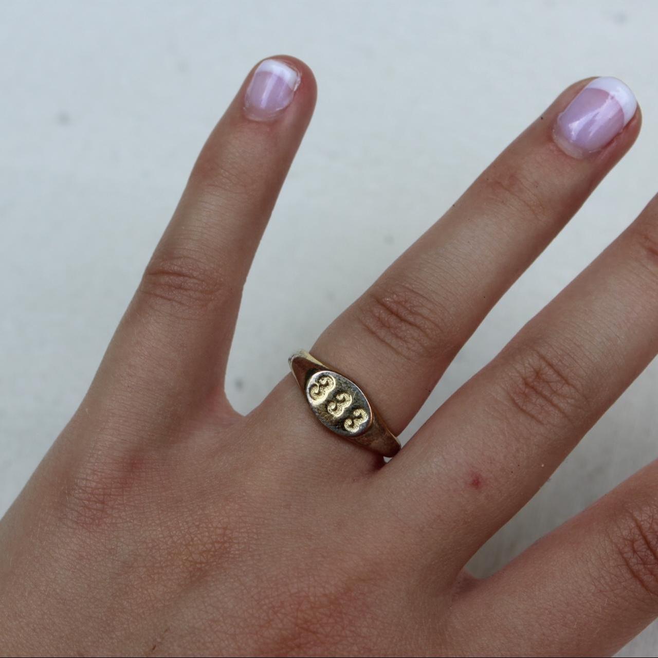 333 gold ring! - Depop