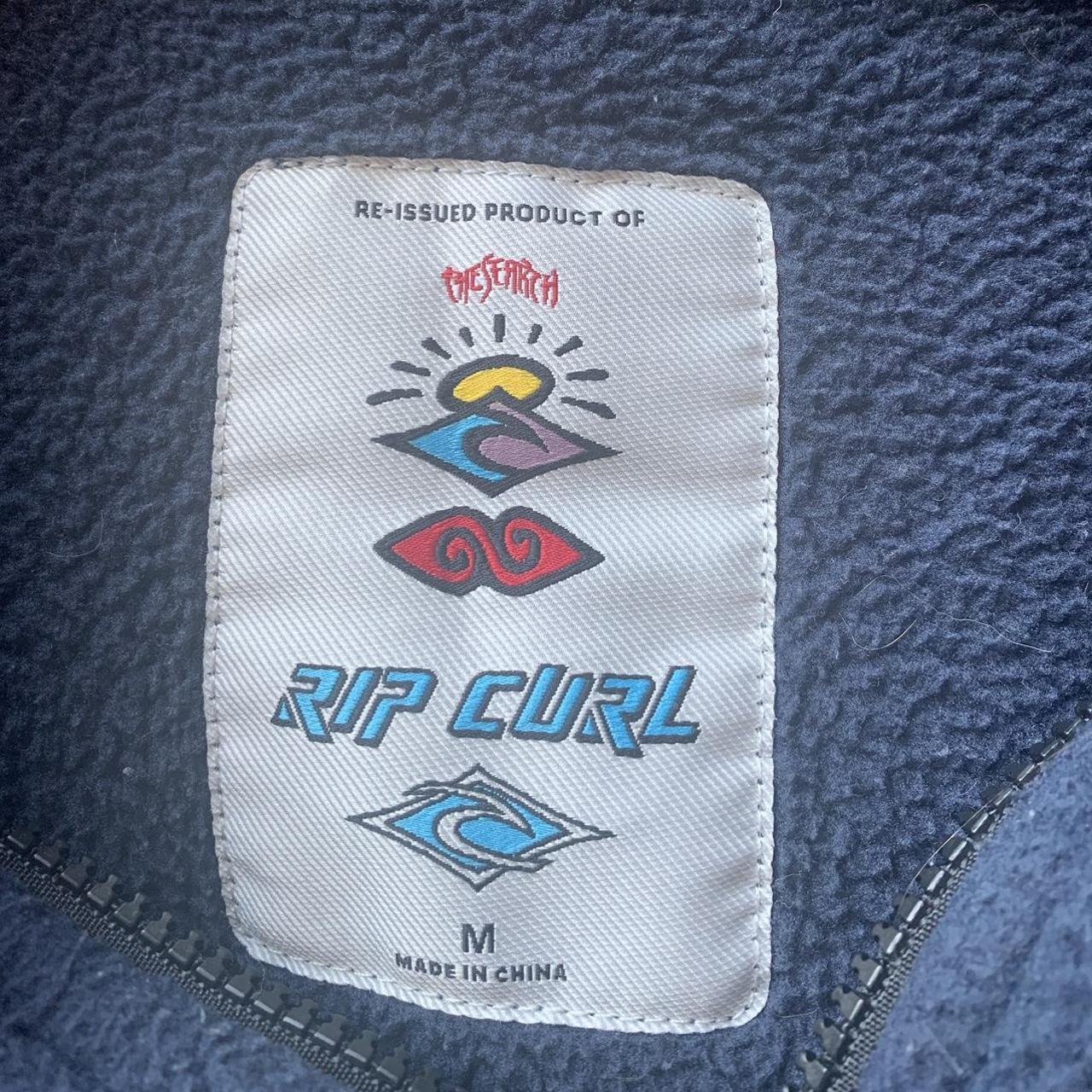 VINTAGE RIP CURL QUARTER ZIP FLEEVE- NAVY really... - Depop