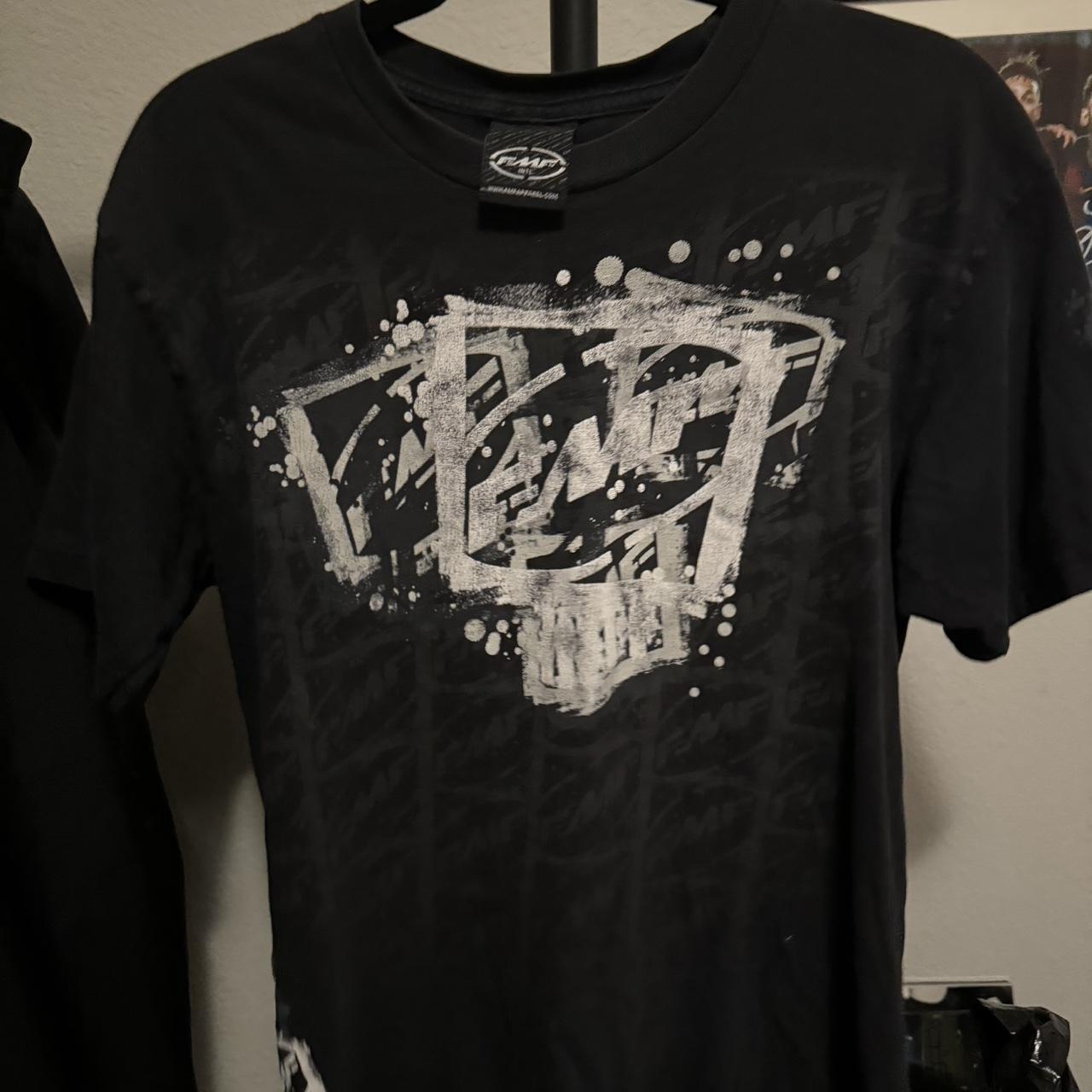 Y2K FMF Black Shirt Size Medium Front FMF... - Depop