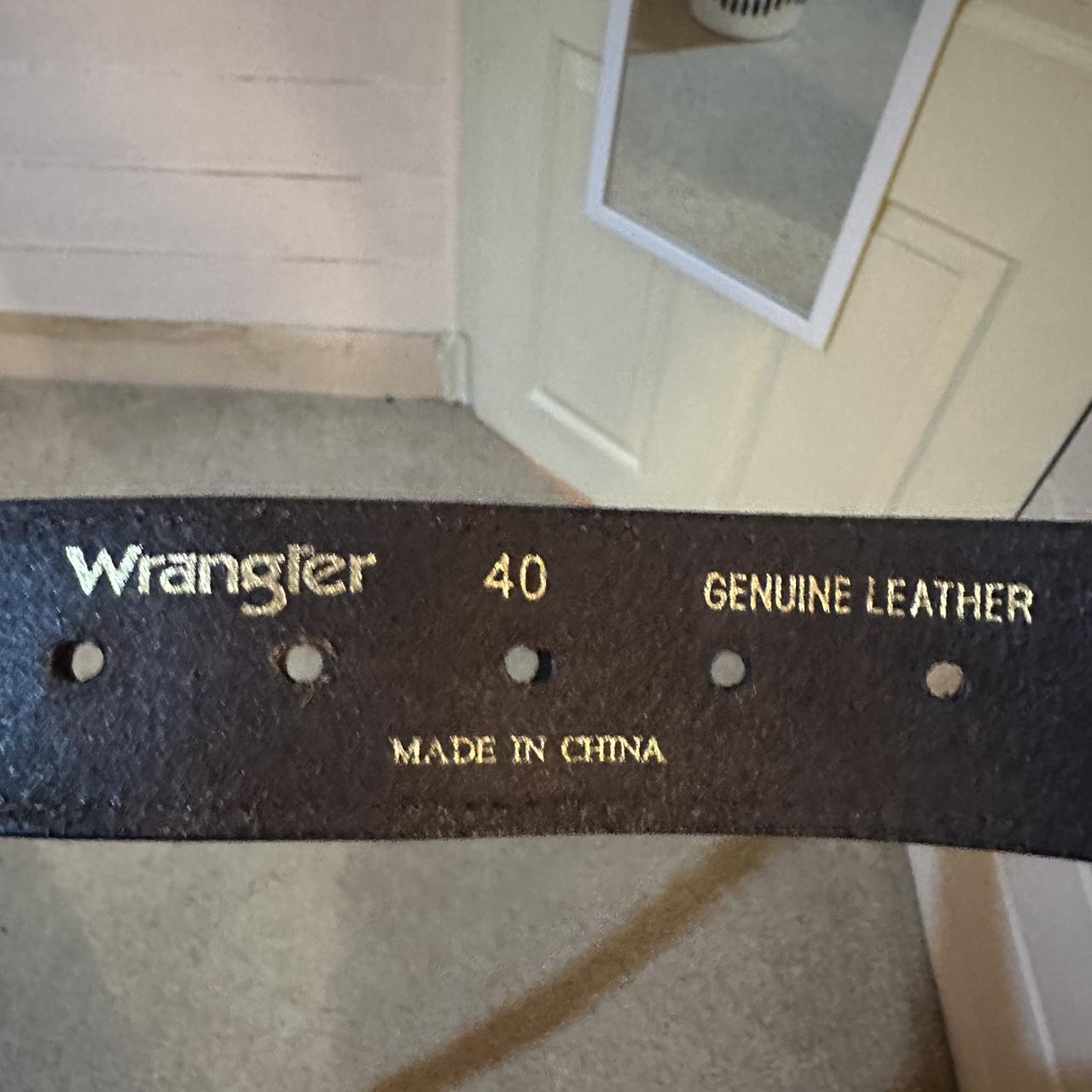 Wrangler Ryan Belt Worn once - Depop