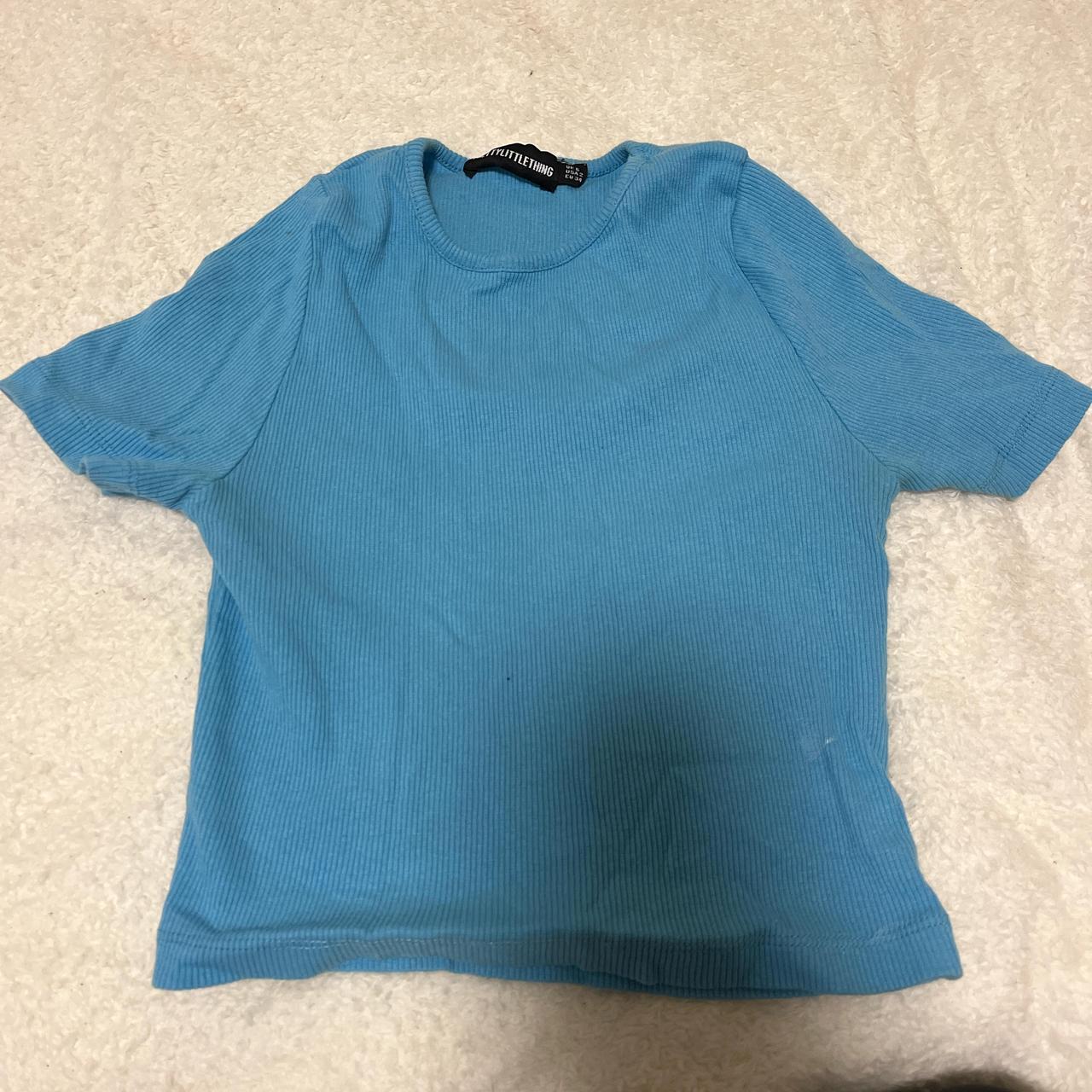 Plt blue cropped top. - Depop