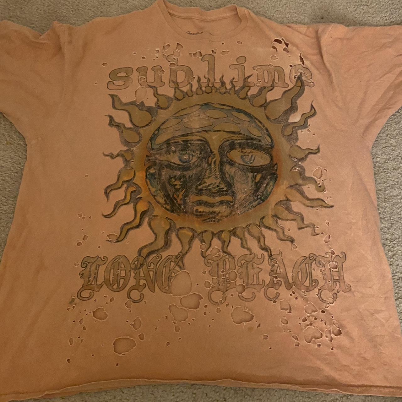 ORANGE SUBLIME OVERSIZED T-SHIRT BRAND: UO ONLY WORN... - Depop