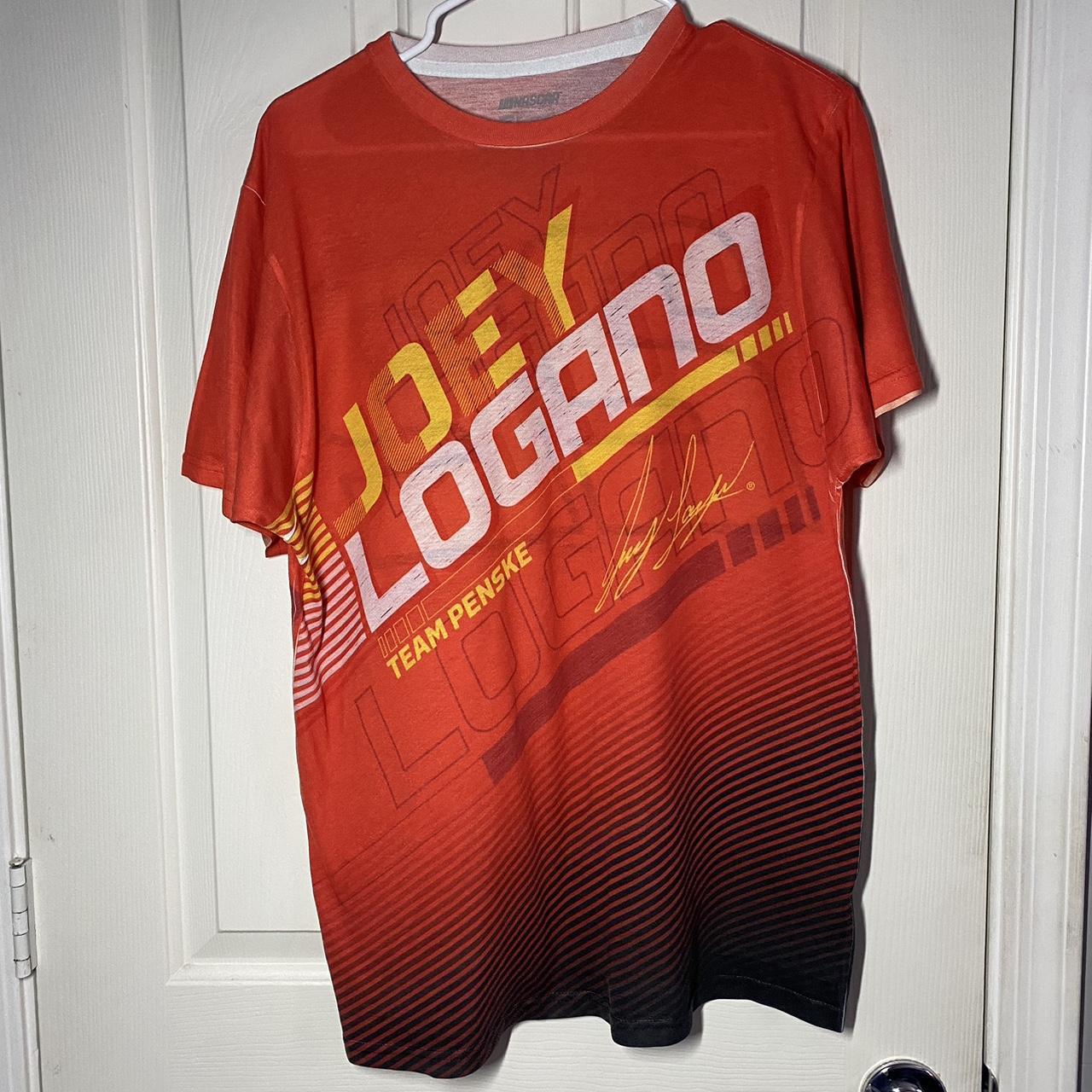 NASCAR aop Joey Logano shirt no flaws size L MSG... - Depop