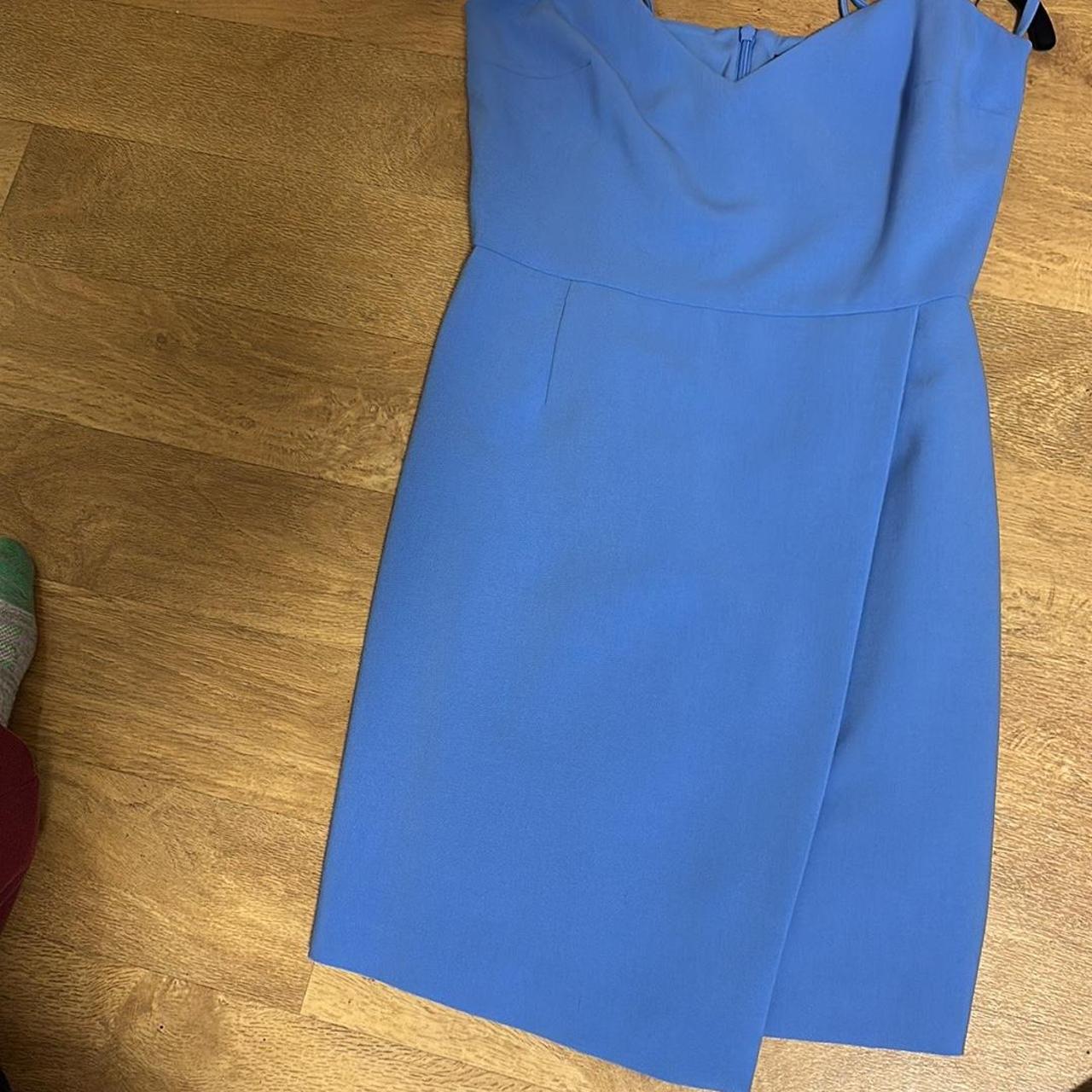 French Connection Blue Dress - Depop