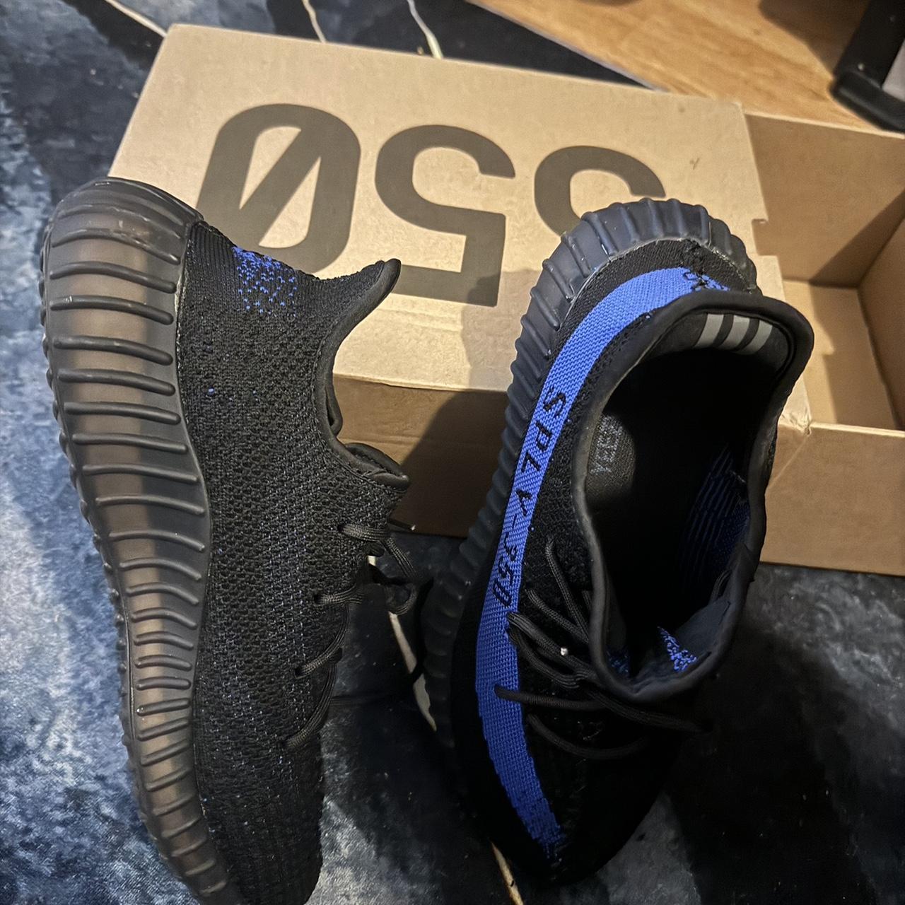 Yeezy 350 Dazzling Blue Worn only once still in... - Depop