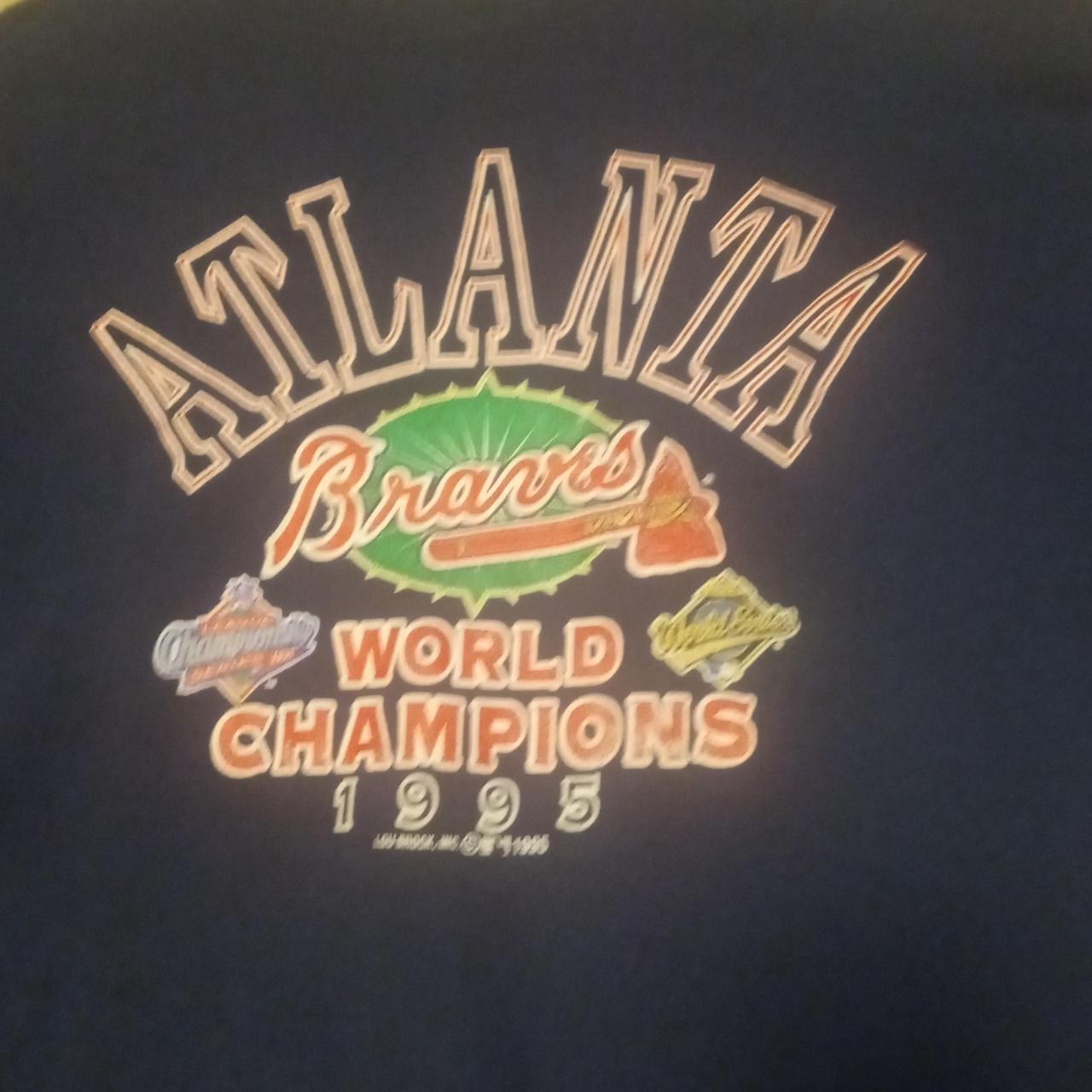 Atlanta Braves 1995 World Series Sweat Shirt The... - Depop