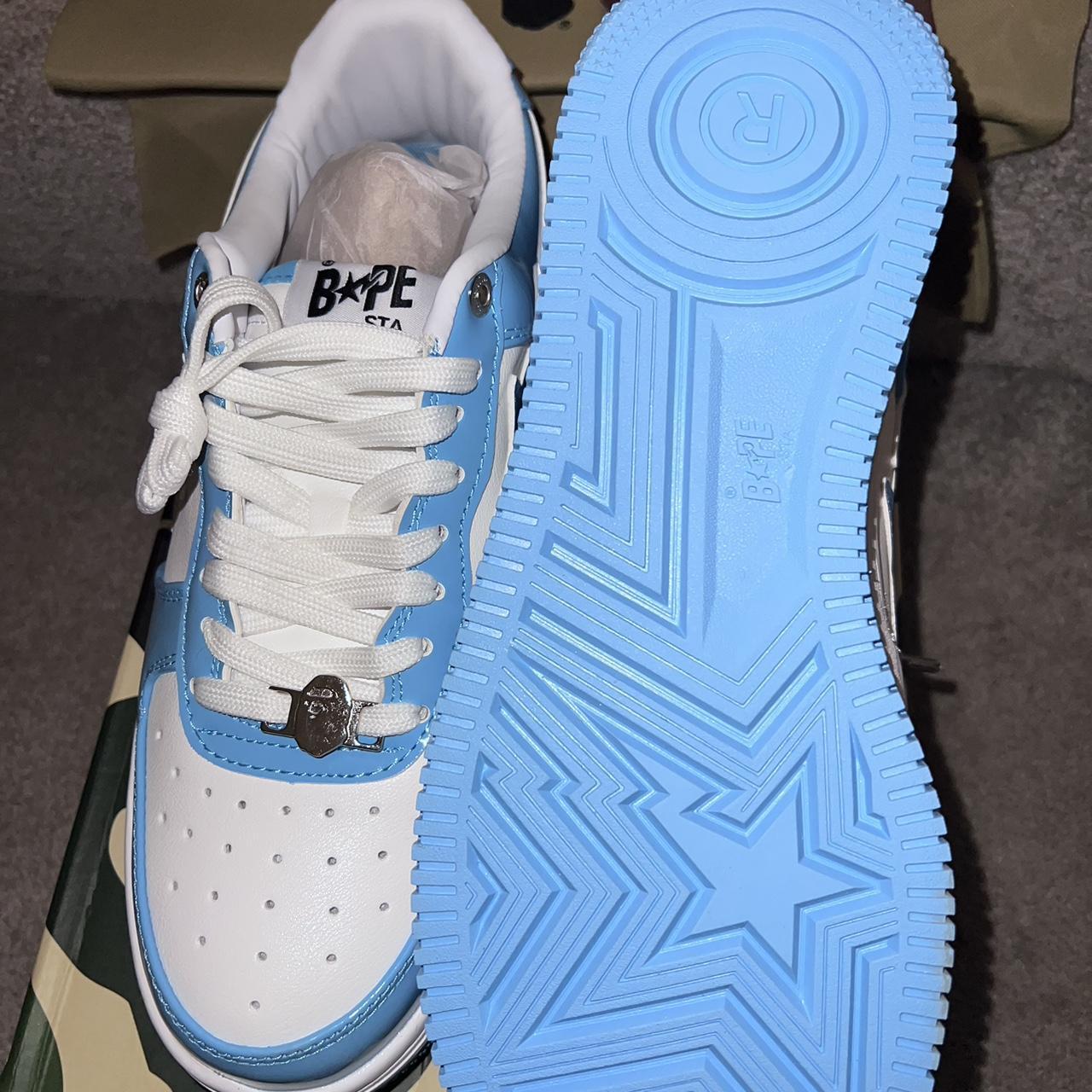 Patent Blue Bapesta shoe 👟 Same day shipping if... - Depop