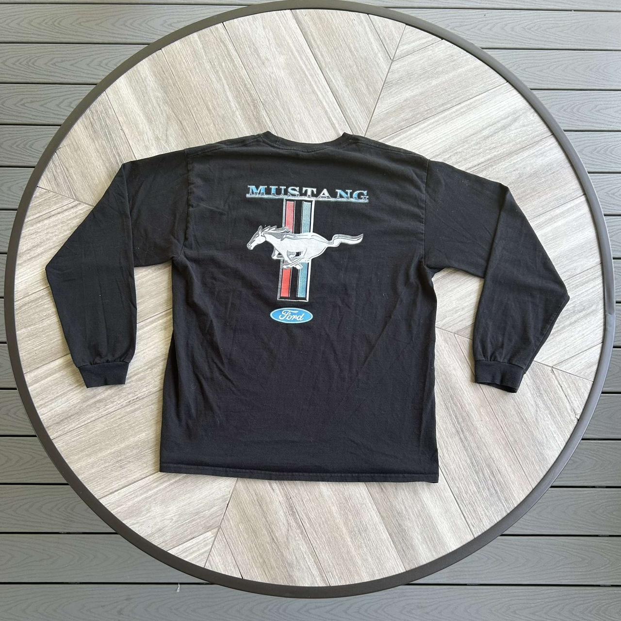 Vintage Ford Mustang black long sleeve. Size:... - Depop