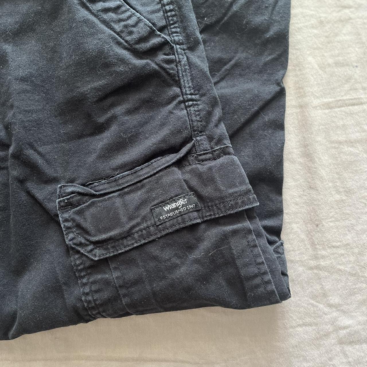adorable black wrangler cargos these cargos could be... - Depop
