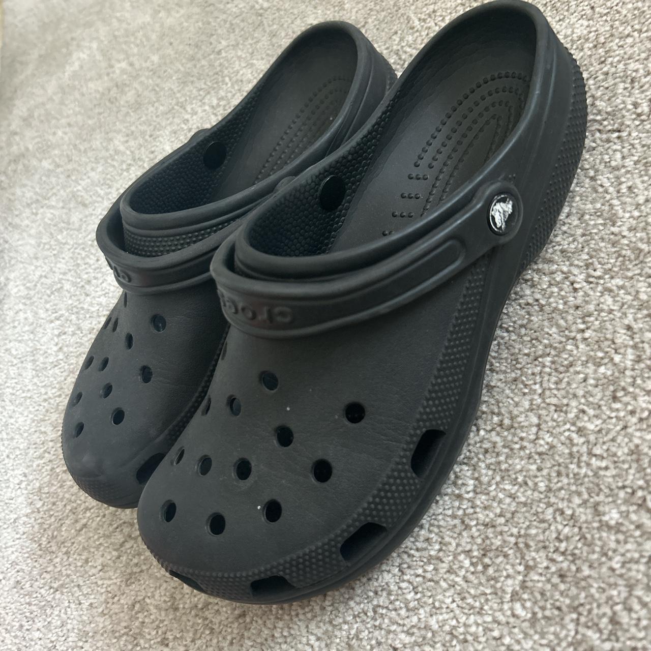 10 Crocs Black - Signs of wear but nothing severe -... - Depop