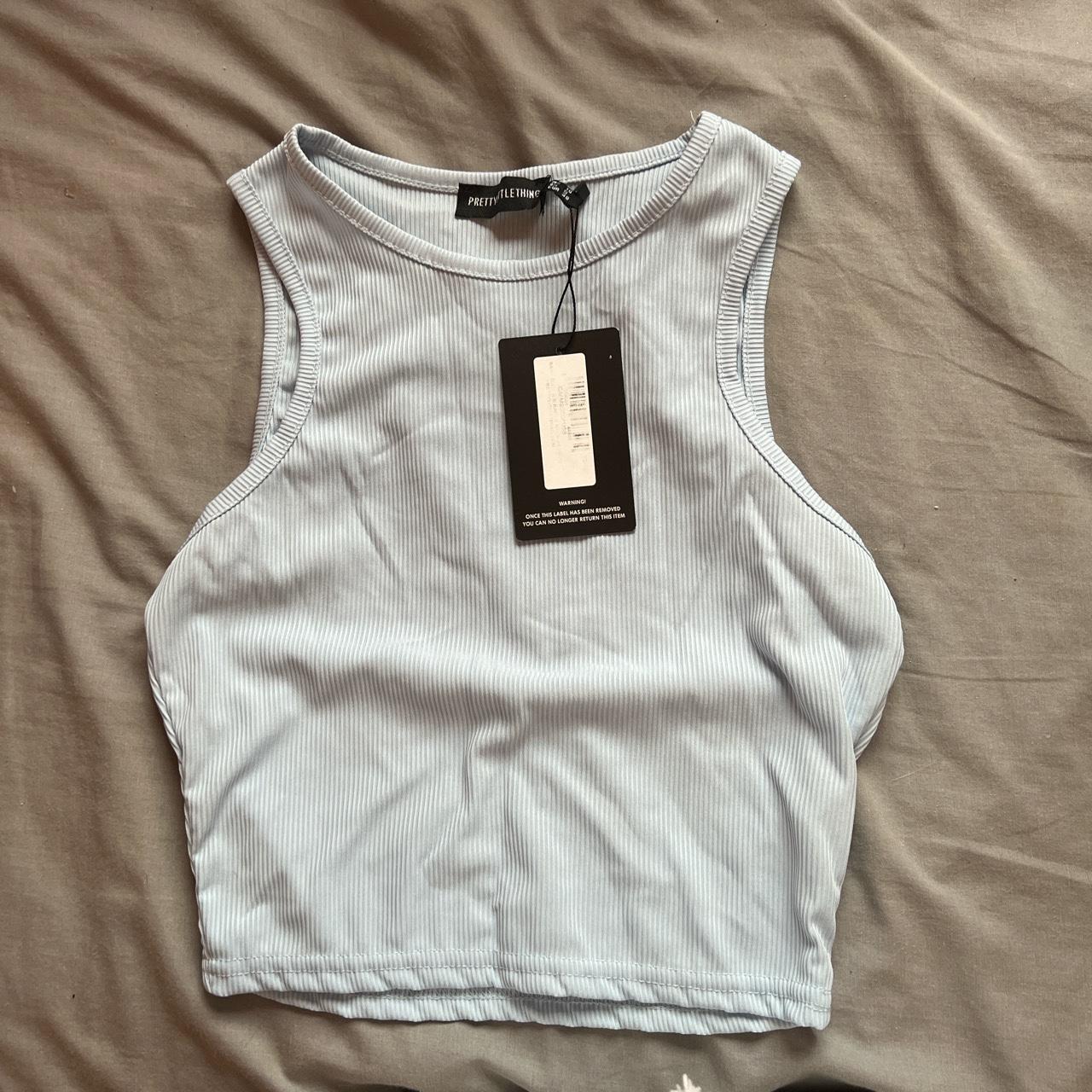 never worn blue plt top - Depop