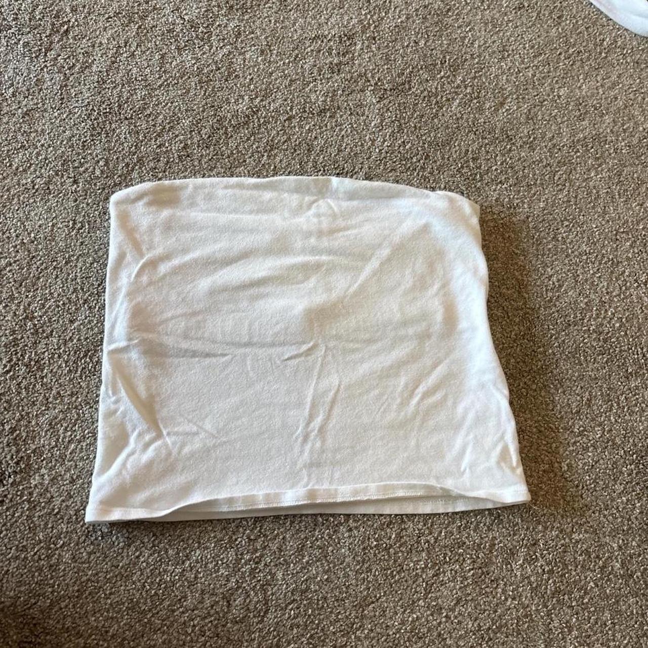 LOW SHIPPING white tube top target tube top ... | Depop