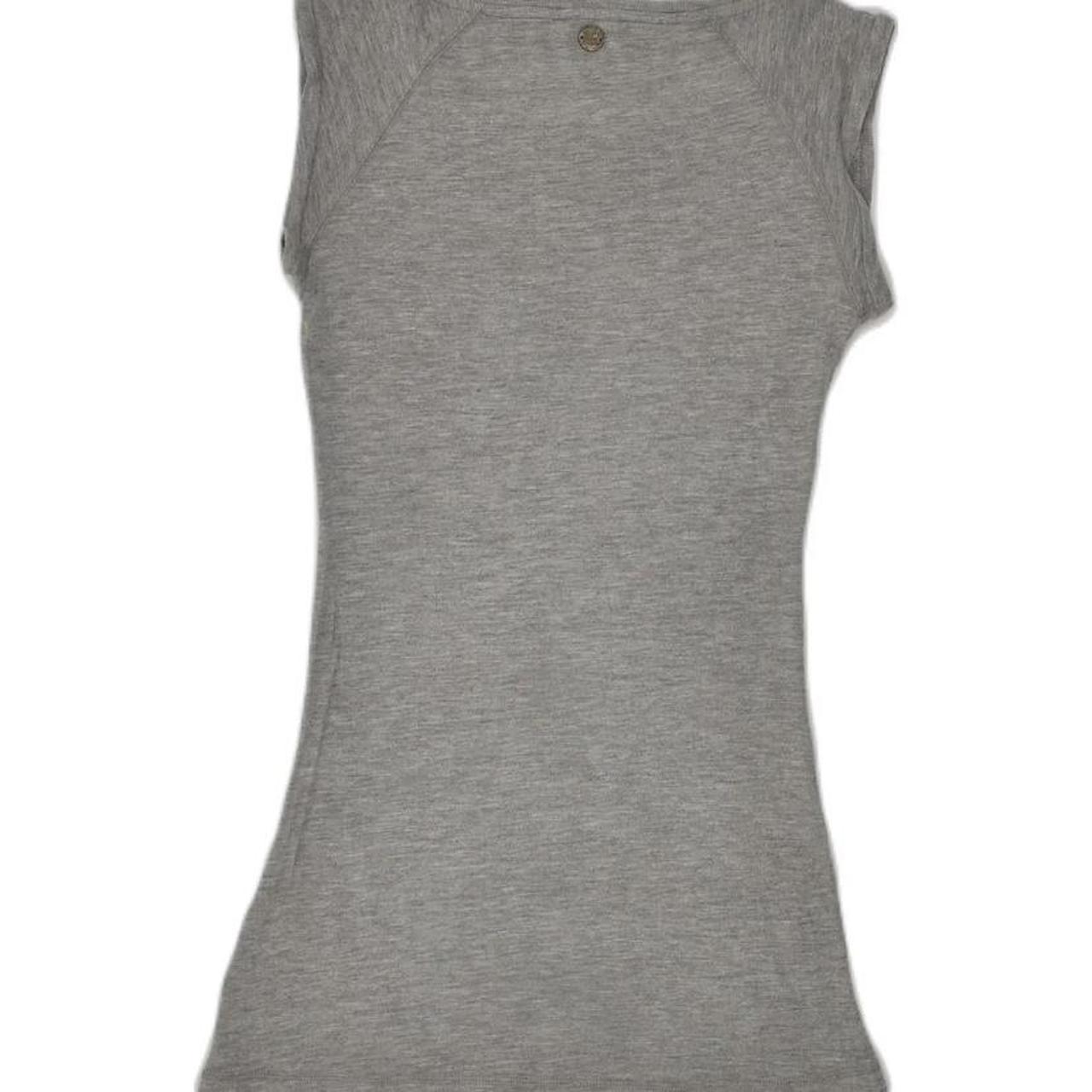 grey diesel tank top with graphic print and... - Depop