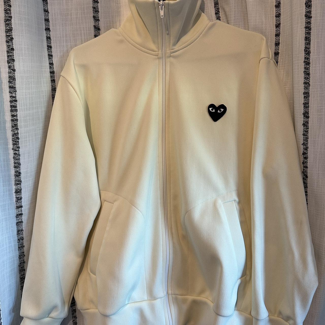 CDG zip up size large condition 9.5/10 obo - Depop