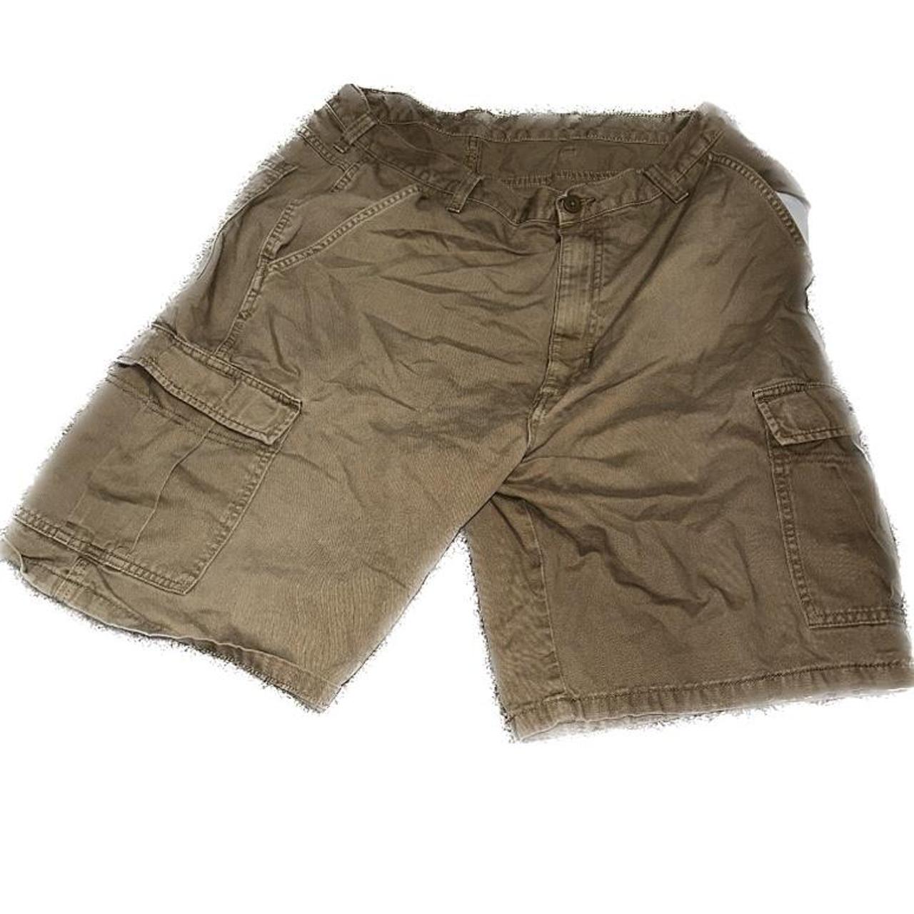 Khaki cargo shorts - Depop