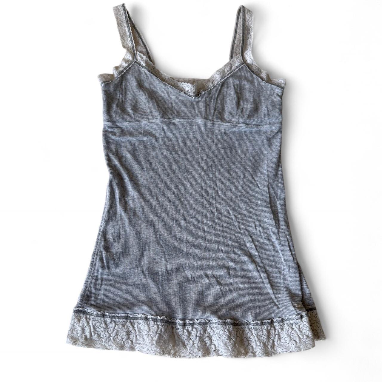 Vintage Hollister grey cami Vintage cami with... | Depop