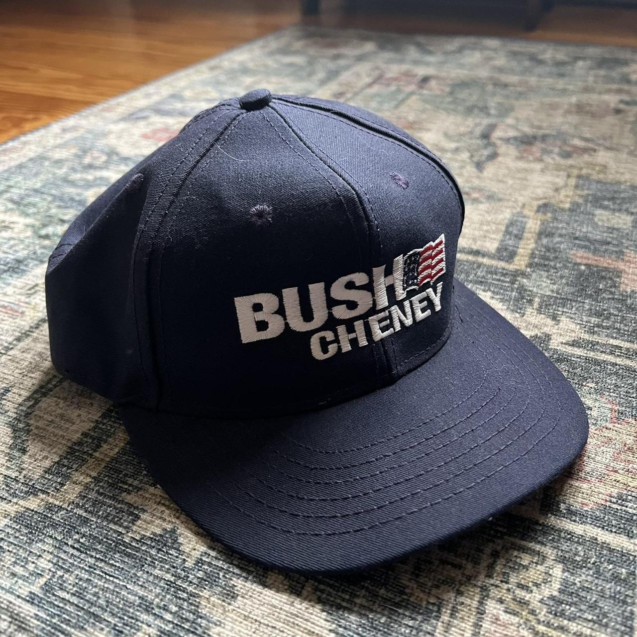 Bush Cheney campaign hat, 90s Made in the USA - Depop