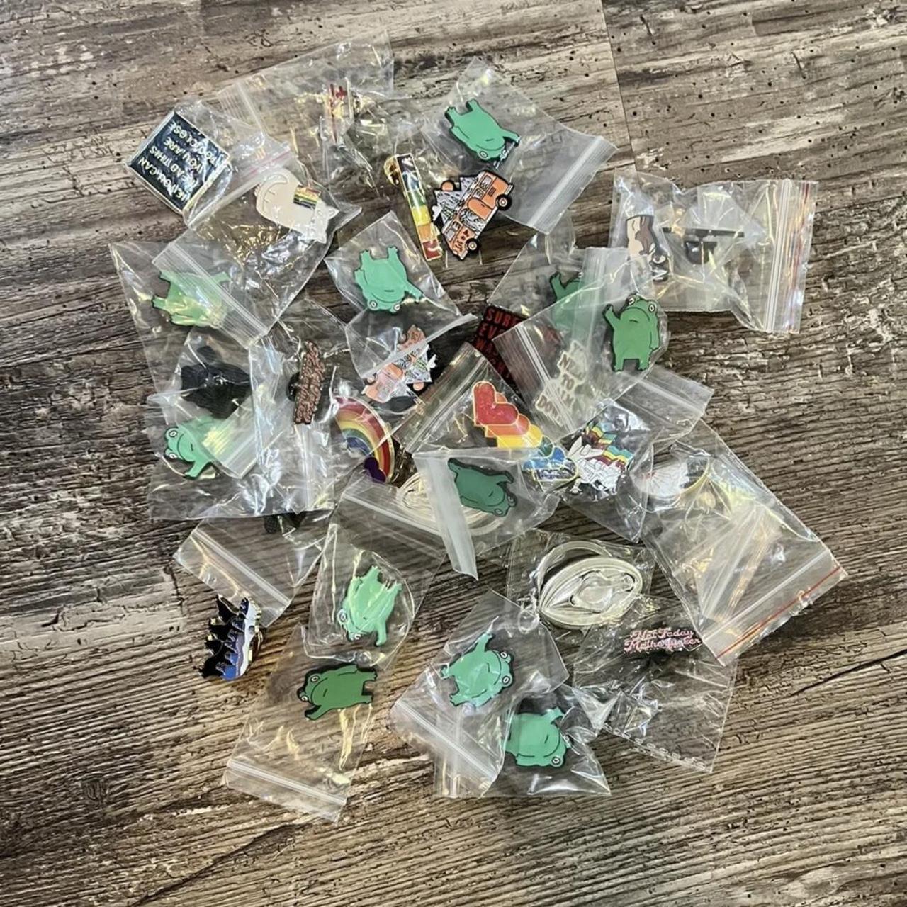 Random Enamel Pins Bulk lot of approx 30 pins.... - Depop