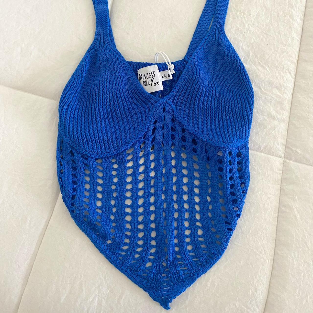 princess polly crochet crop top; brand new with... - Depop