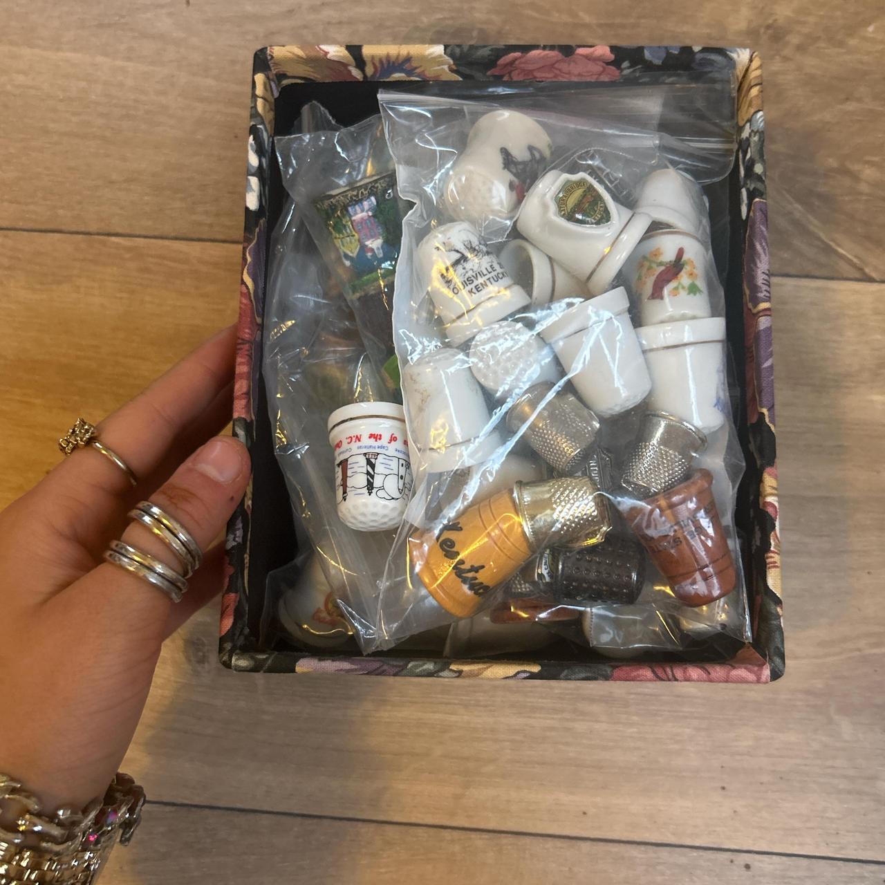 vintage collectible thimbles—state capitals,... | Depop