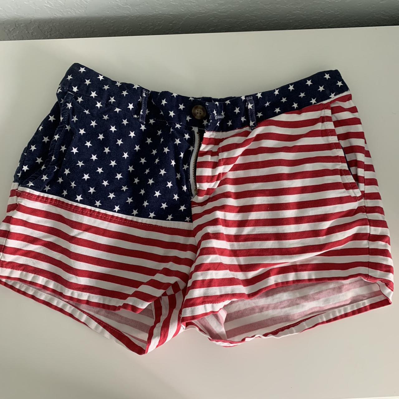 Men’s american flag shorts chubbies USA size large... - Depop