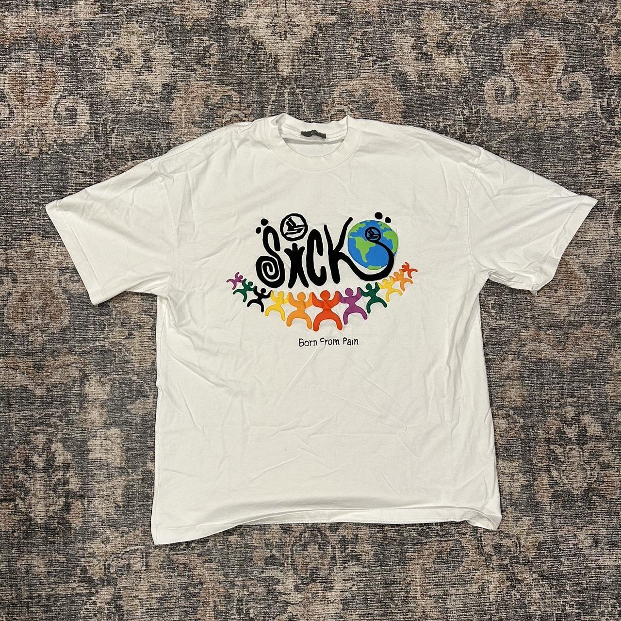 Sicko world shirt No flaws Retails for 100+ Send... - Depop