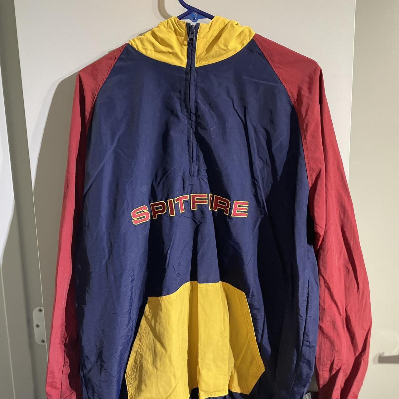 Retro spitfire wind breaker jacket medium - Depop