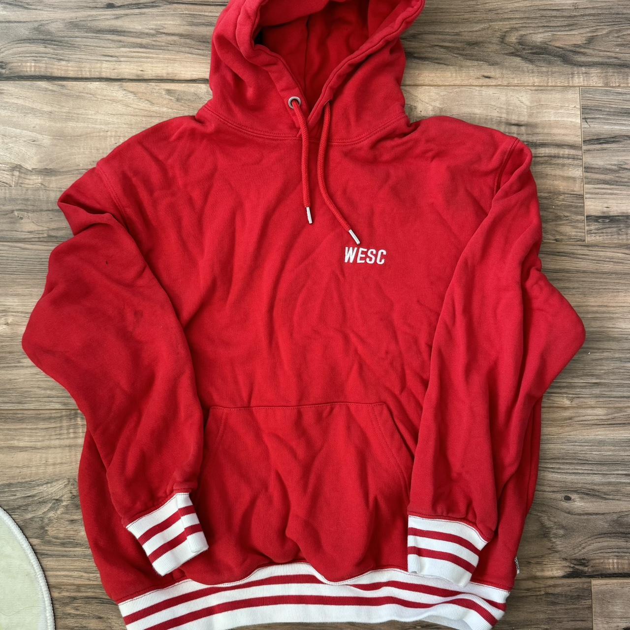 Wesc Red Hoodie | Size S - Depop