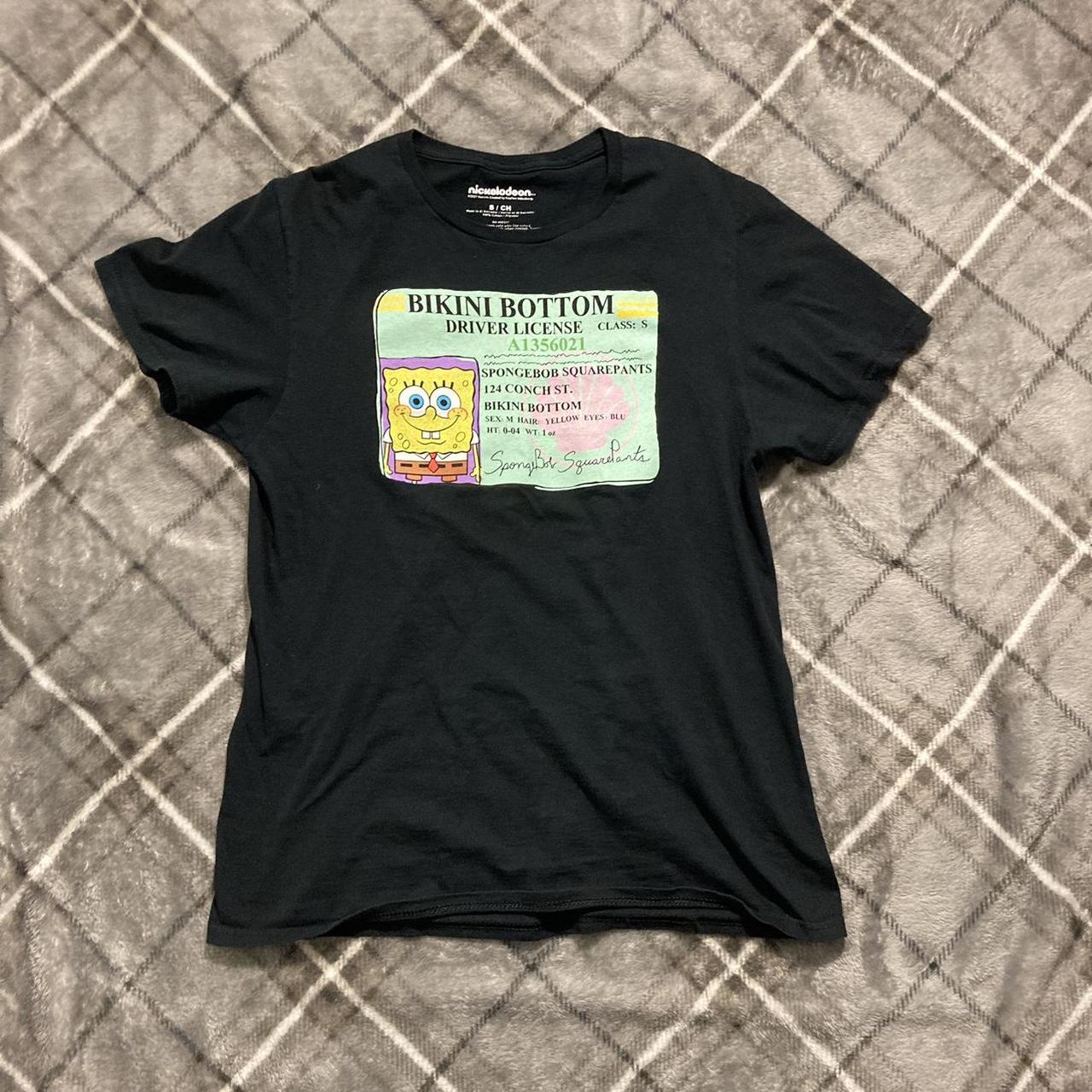 Spongebob Divers License Graphic T-Shirt I DO NOT... - Depop